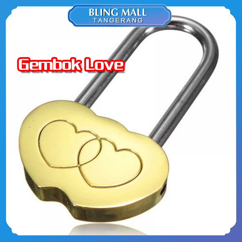 Jual Gembok Bentuk Hati Pasangan Travel Souvenir Cinta Gembok Pecinta ...