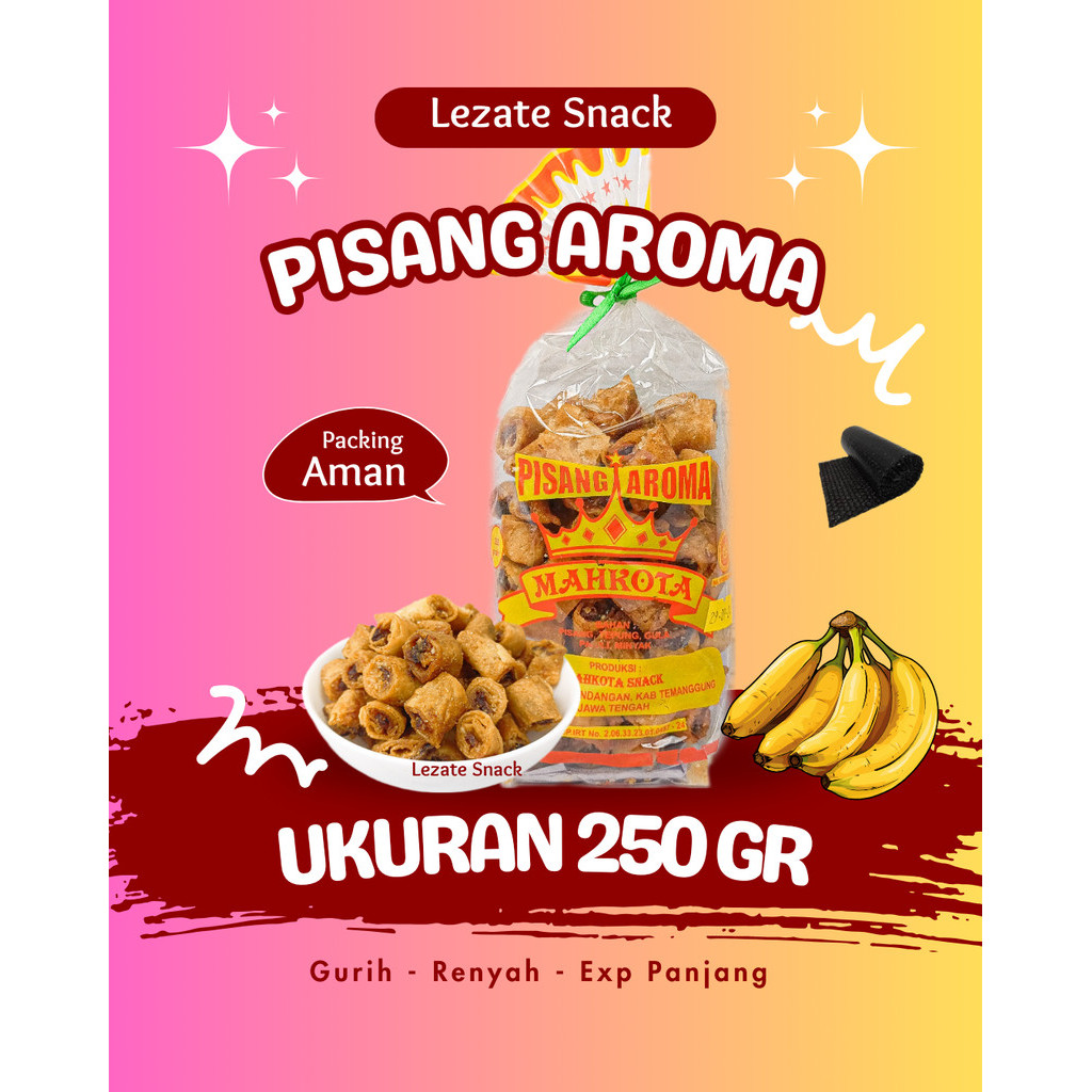 Jual Pisang Aroma Potong 250gr Kiloan Murah / Pisang Aroma Mini Mahkota ...