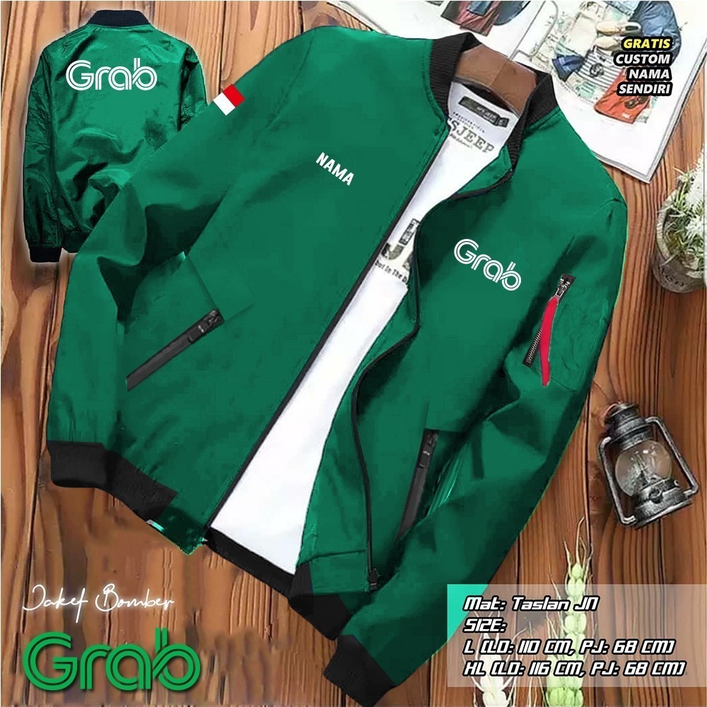 Jual JAKET GRABBOMBER JAKET DRIVER PRIA WANITA TERBARU / JAKET KEREN ...