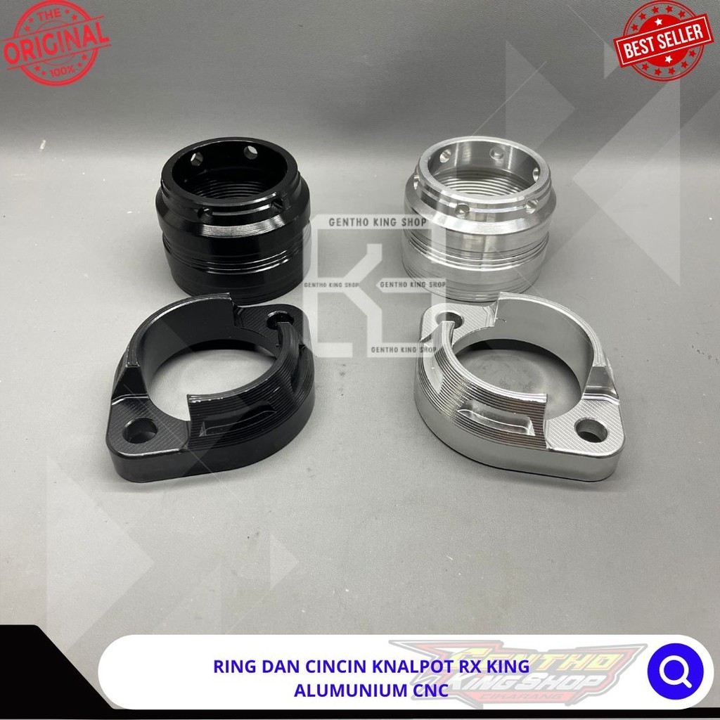 Jual RING BAWAH DAN CINCIN ATAS KNALPOT RX KING RX KING ALUMUNIUM CNC T6 RXS RX SPESIAL RXK ...