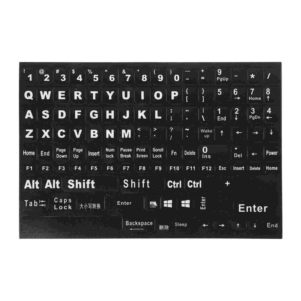 Jual Keyboard Letter Stickers Universal English Computer Keyboard Replacement Stickers English