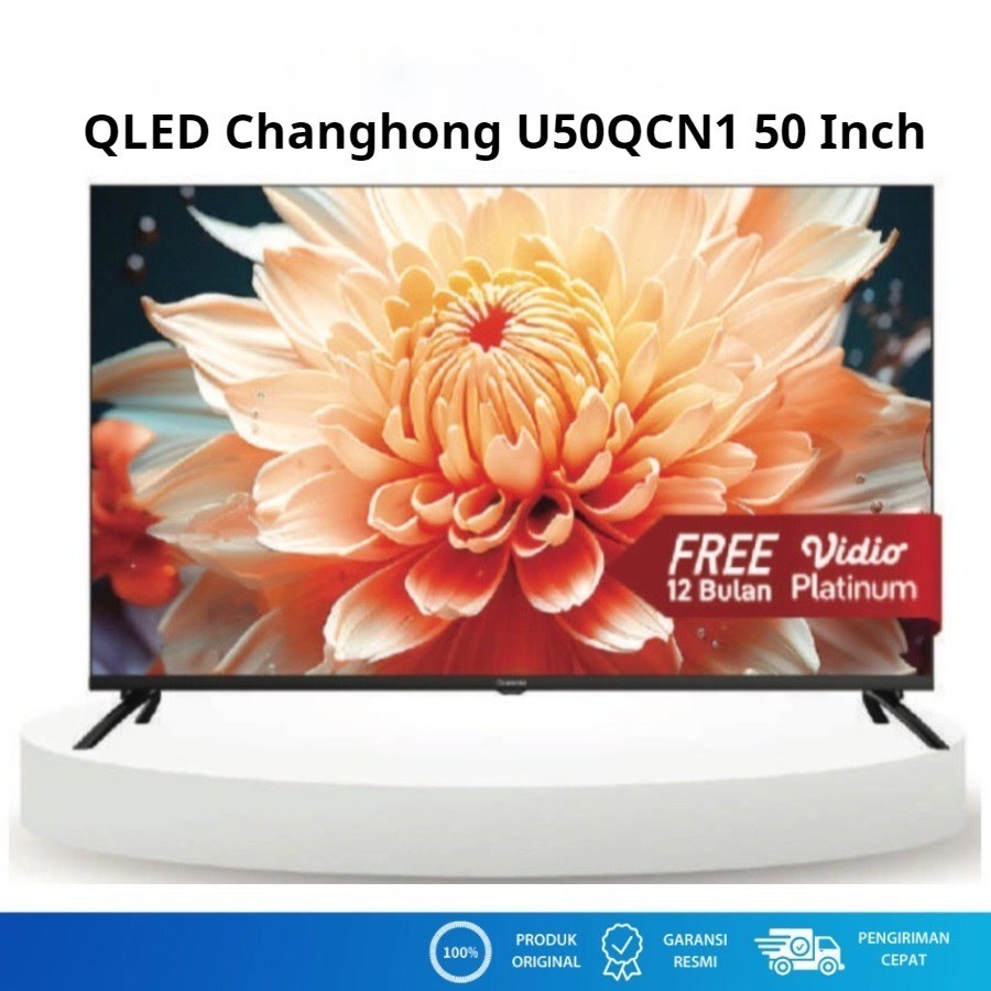 Jual QLED TV Changhong U50QCN1 4K UHD Google TV 50 inch | Shopee Indonesia