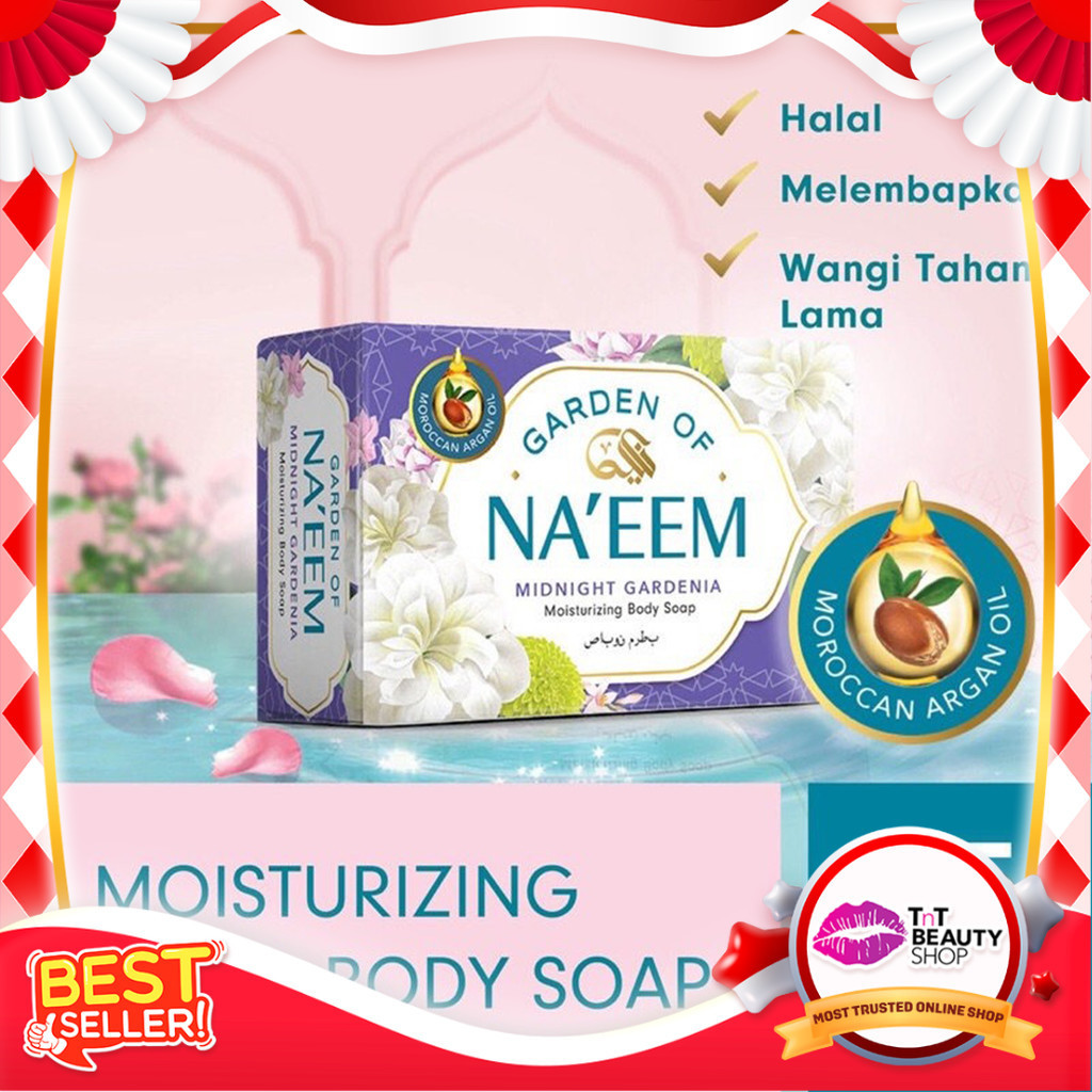 Jual Garden Of Na'eem Moisturizing Body Soap 75gr - Garden Of Naeem ...
