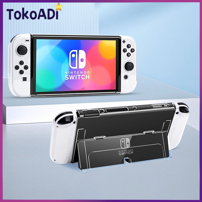 Jual Crystal Clear Console Shell Cover Silicone Nintendo Switch OLED ...