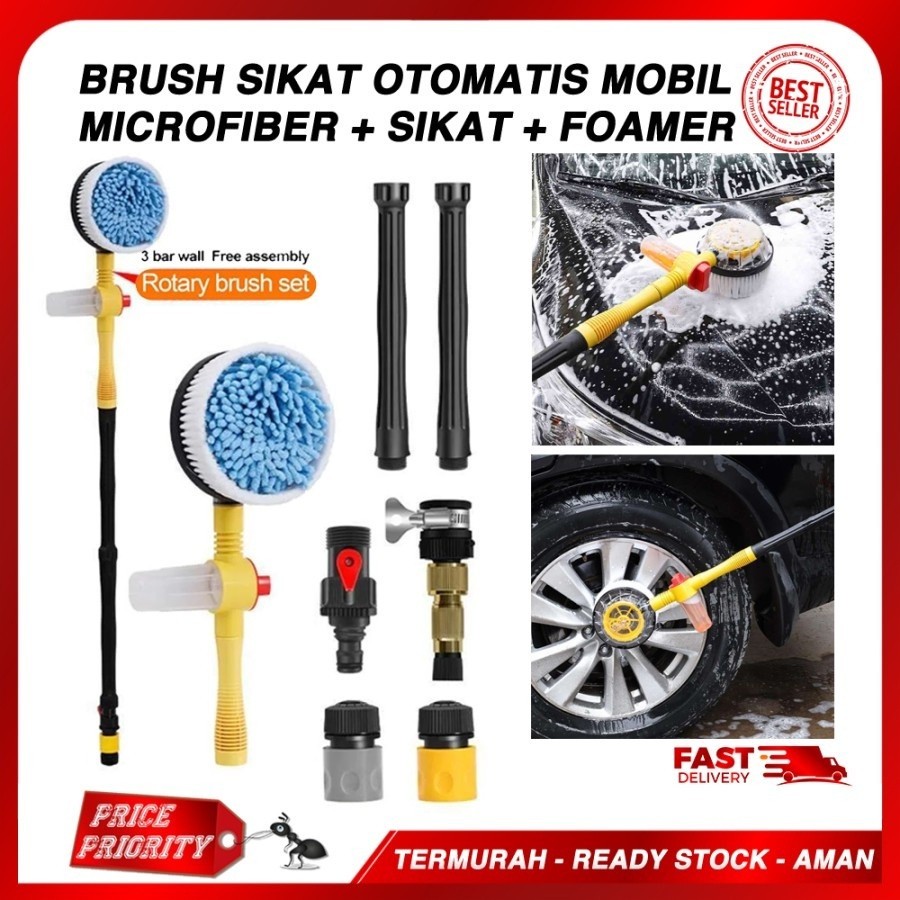 Jual MORSHINE Sikat Microfiber Cuci Mobil Motor Otomatis Mikrofiber ...