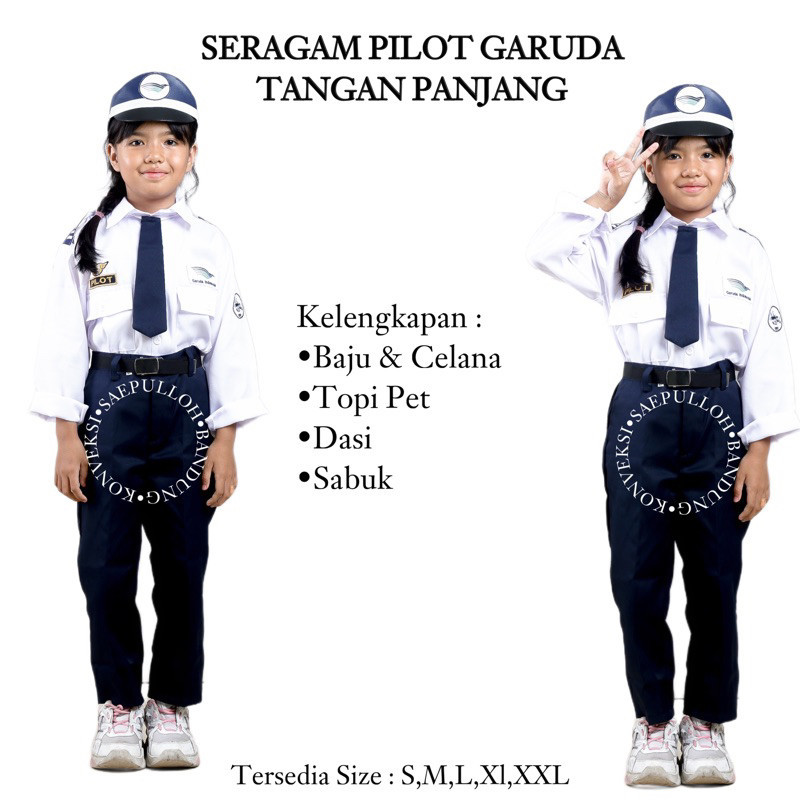 Jual VJ67YH Baju Pilot Anak / setelan Pilot Anak / Seragam Pilot Anak ...