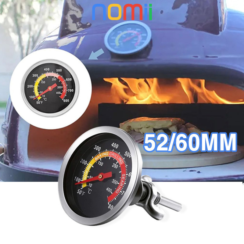 Jual 52/60MM Termometer Oven Smoking BBQ Grill Searing BBQ 400 Celcius ...