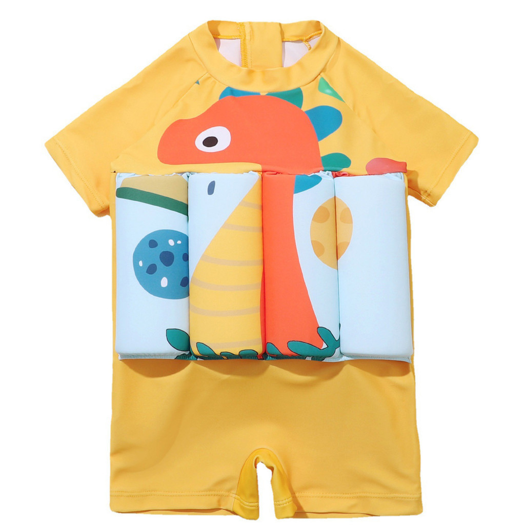 Jual Kids Boys Girls One-Piece Buoyancy Swimsuit Swim Vest Floatation ...