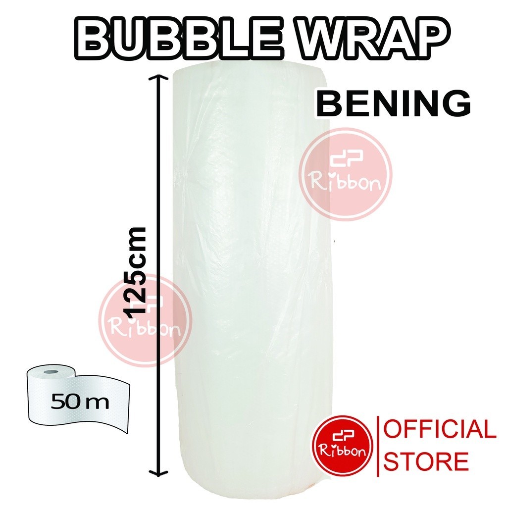 Jual BUBBLE WRAP Bening 125cm x 50m Buble Wrapping Tebal Pack Eceran ...