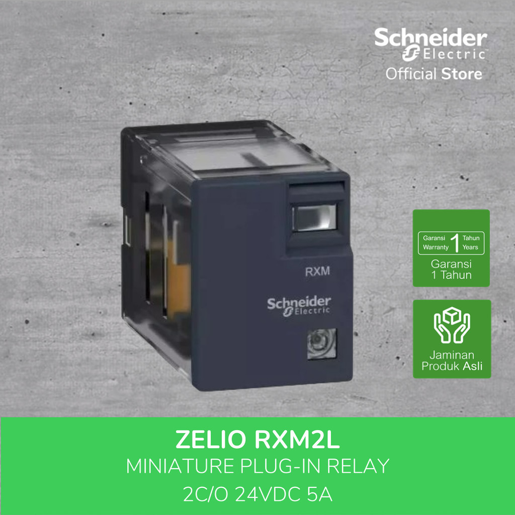 Jual Schneider Electric Zelio RXM2L Plug In Relay 24VDC 5A RXM2LB1BD | Shopee Indonesia