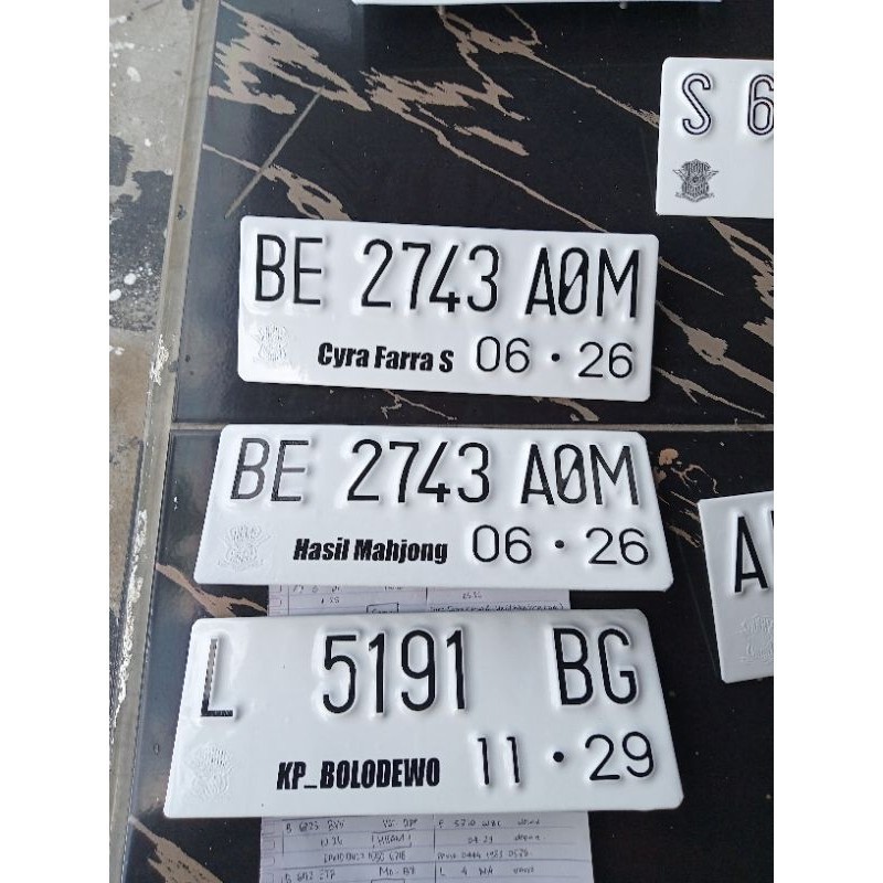Jual Plat Motor CustomVariasi Motor Free Custom Nama (1pcs) | Shopee ...