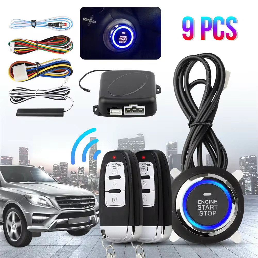 Jual Alarm Universal Car Security Protection with Start Engine Auto ...