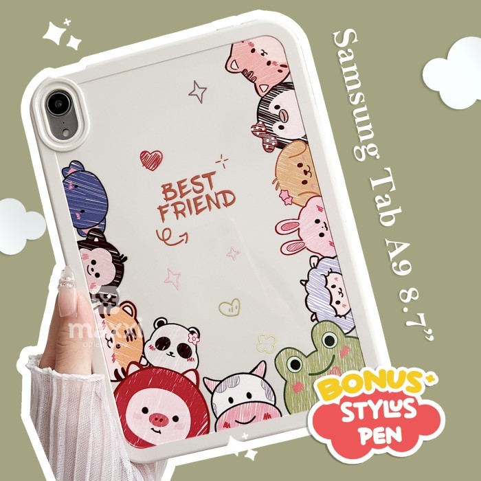 Jual Softcase Anticrack Galaxy Tab A9 Kuromi Labubu Pooh Losto Casing ...