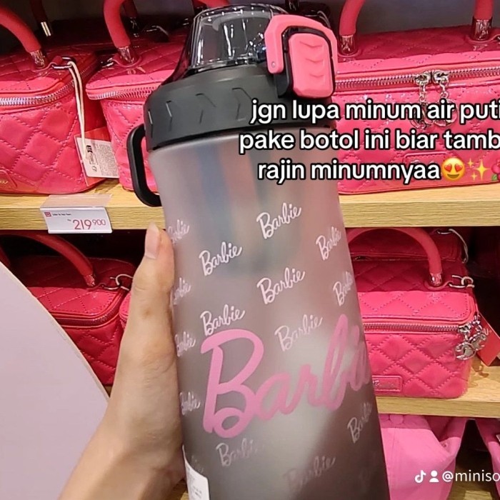 Jual MINISO Barbie Water Bottle Botol Minum | Shopee Indonesia