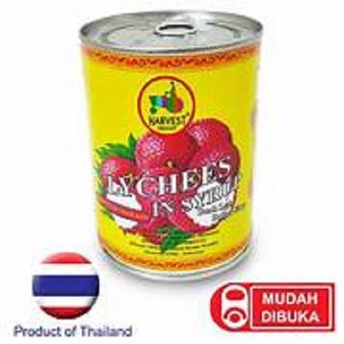 Jual Buah Sirup Lechy Leci Lychee Kaleng Syrup Harvest Delight 567Gram ...