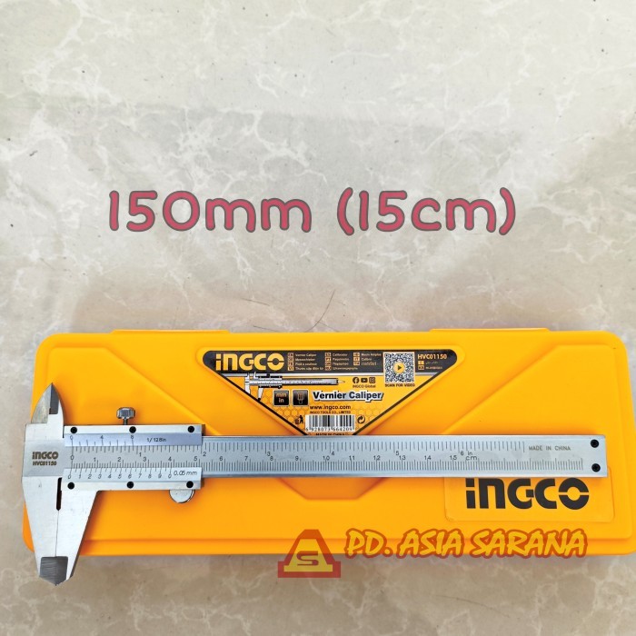 Jual Jangka Sorong (150 mm) INGCO HVC01150 Sigmat Vernier Caliper 6" Inch | Shopee Indonesia