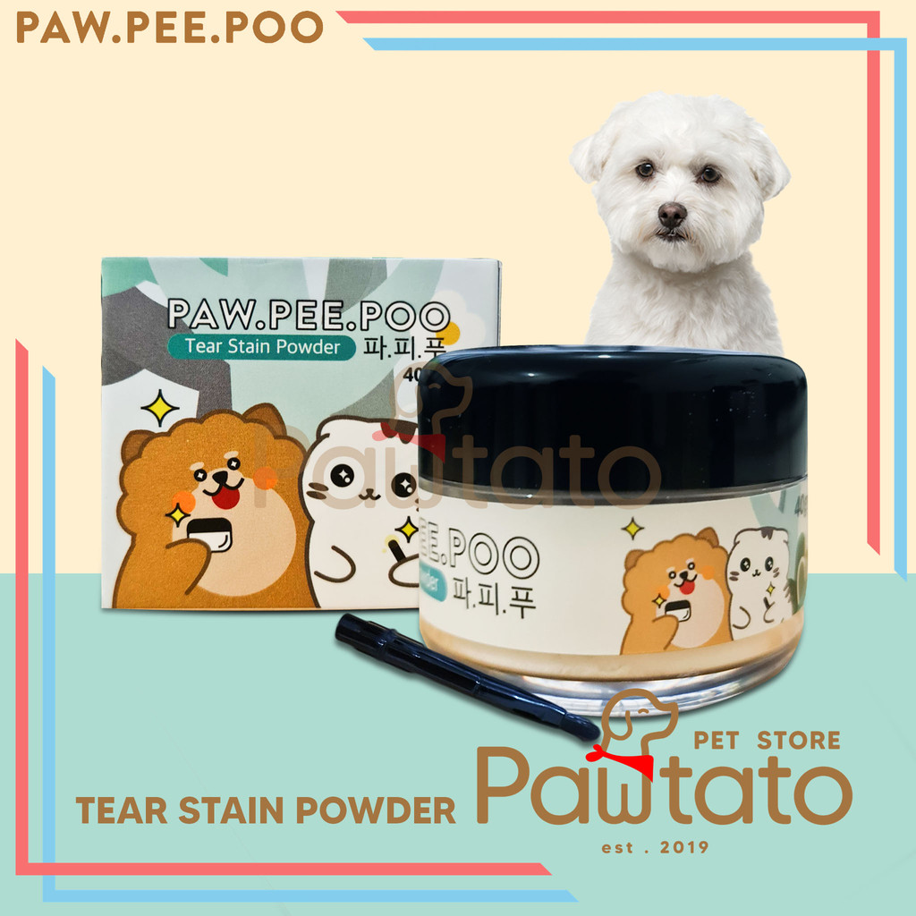 Jual Bedak Anjing Paw Pee Poo Tear Stain Powder Puppy Dog Noda Air Mata ...