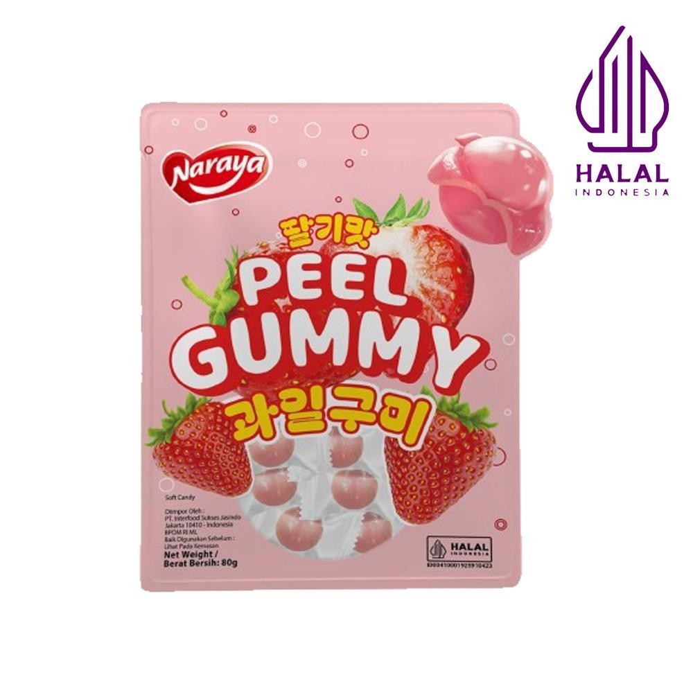 Jual Naraya Peel Gummy Jelly Fruit Snack Permen Jeli Makanan Cemilan ...