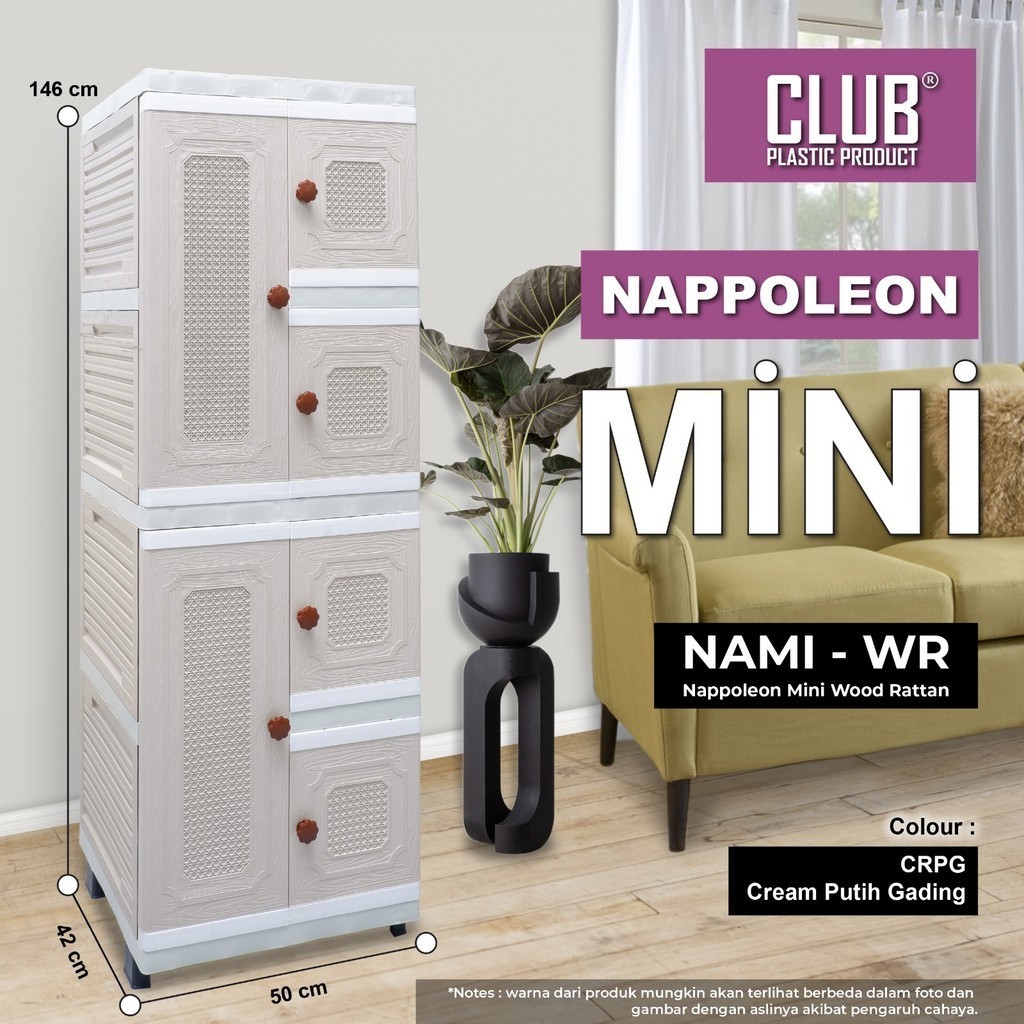Jual Nami Club (KACA) - Lemari Pakaian Club Mini Napoleon / MIniclub 2s ...