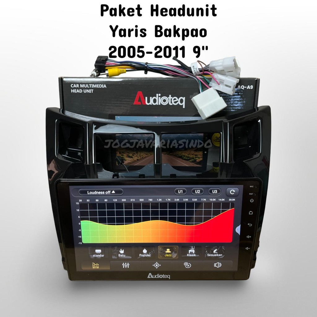 Jual Paket Head Unit Android Audioteq 9 inch Oem PNP Yaris Bakpao ...