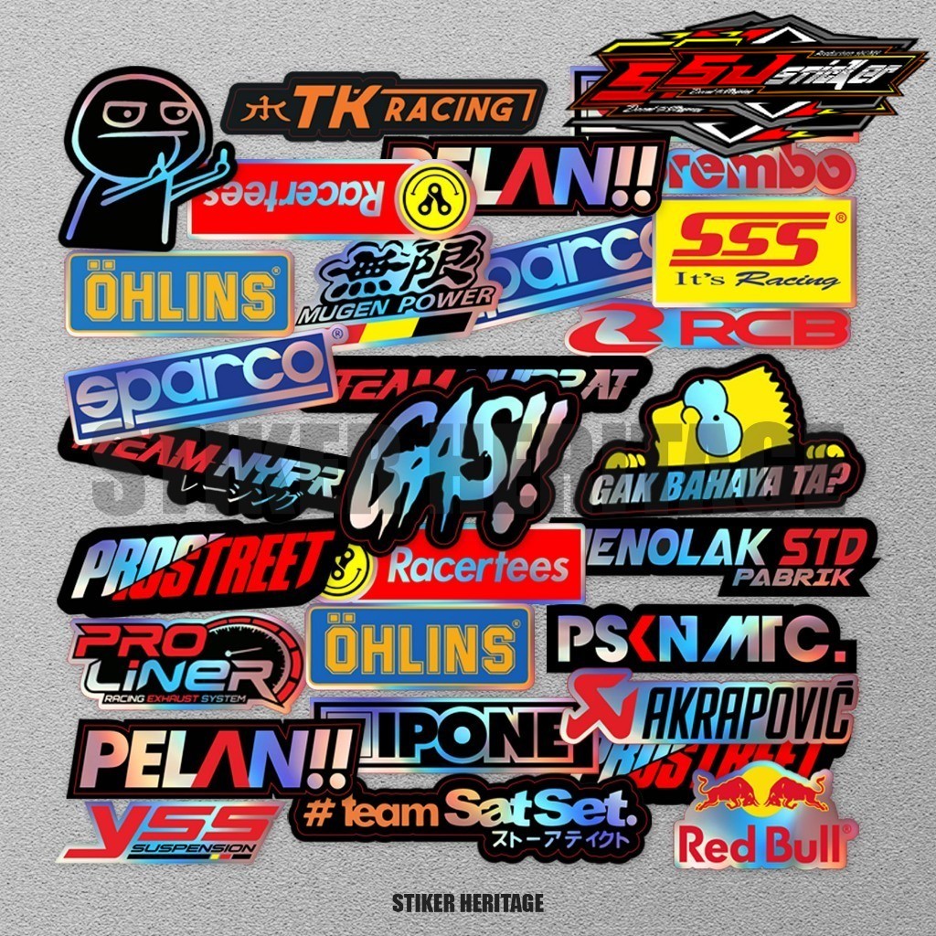 Jual STICKER STIKER RACING HOLOGRAM | STIKER MOTOR | STICKER HELM ...