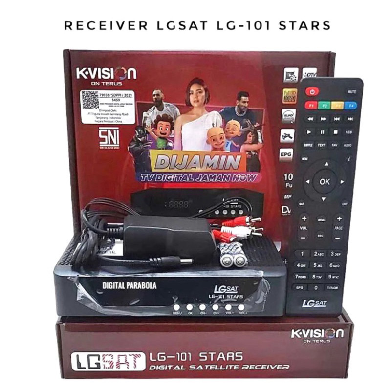 Jual DIGITAL RECEIVER PARABOLA KVISION LGSAT LG SAT STARS KVISION LGSAT ...