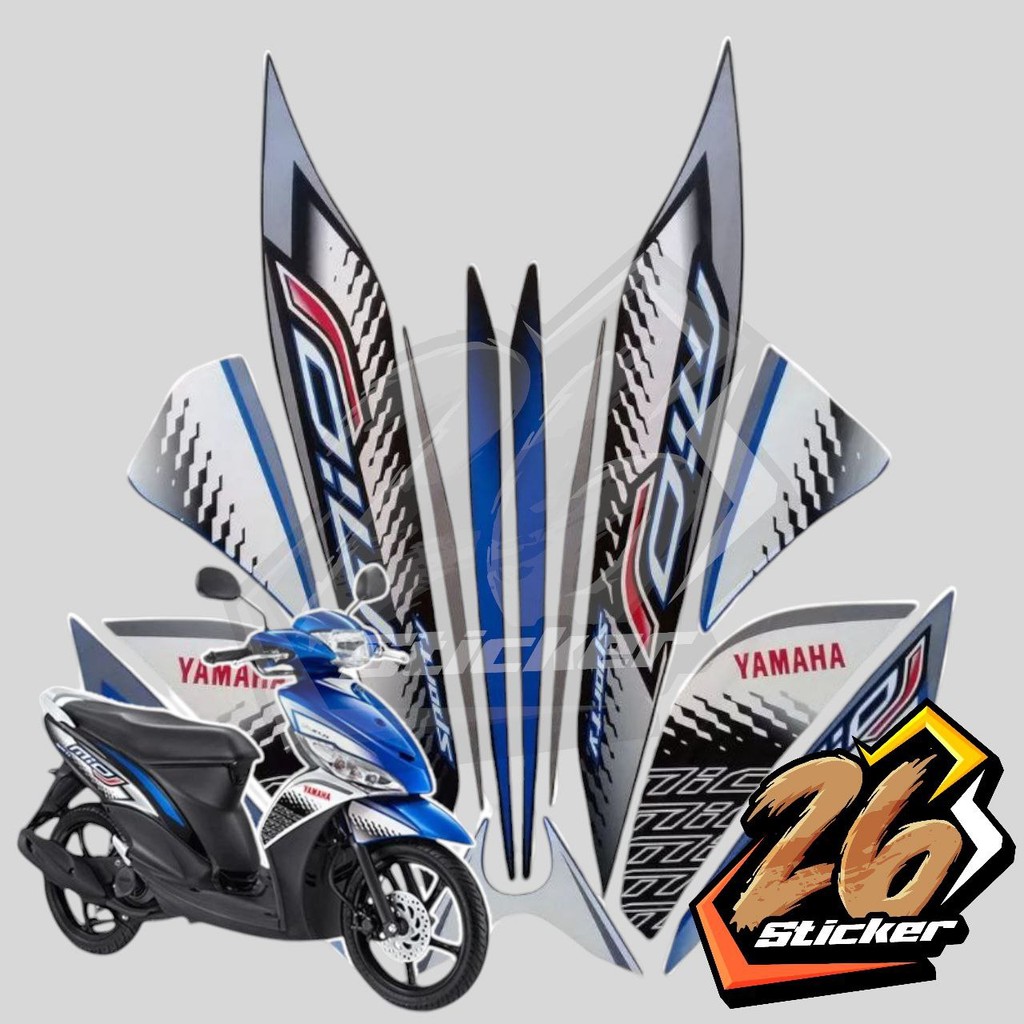 Jual STICKER STIKER POLET LIS STRIPING MOTOR FULL BODY YAMAHA MIO J ...