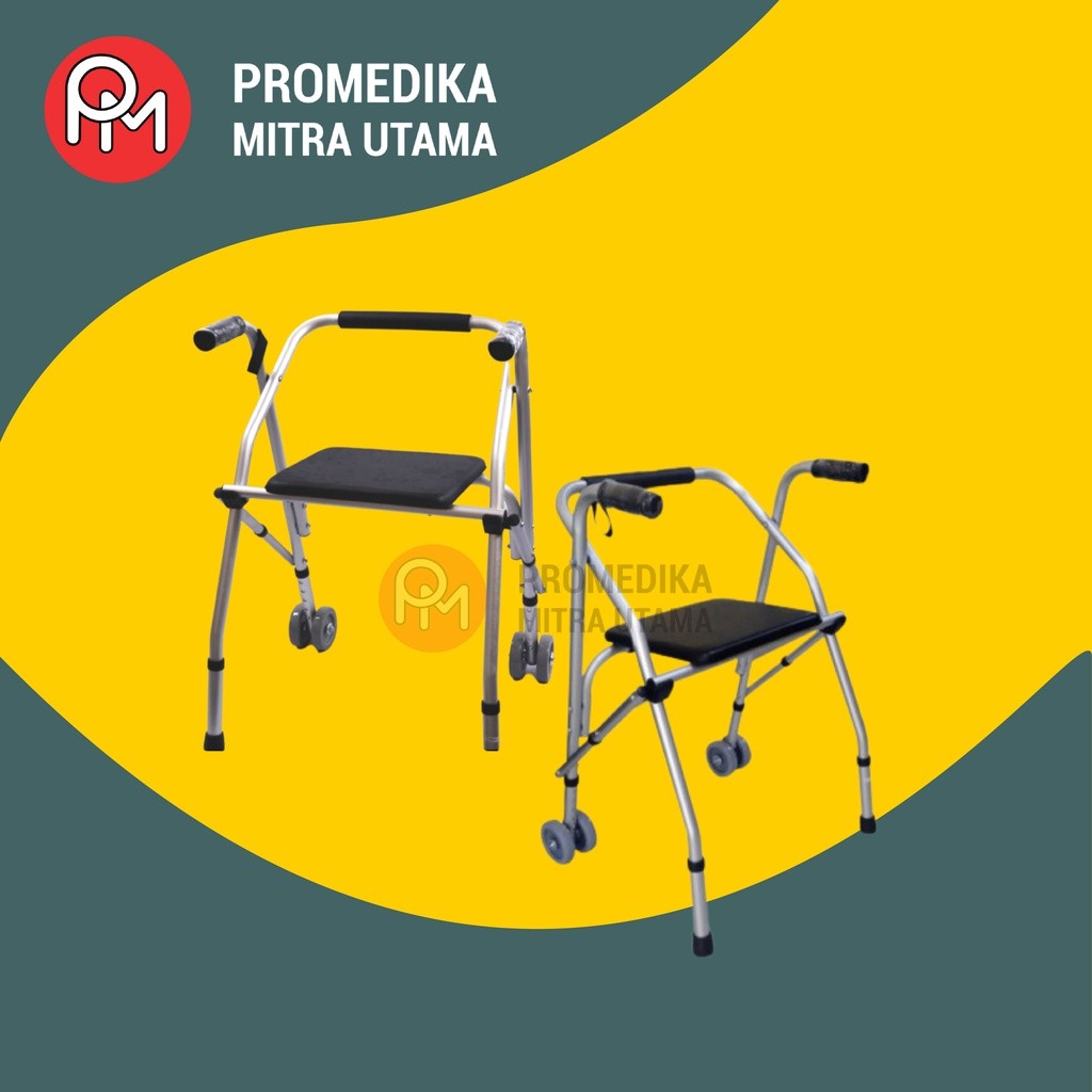 Jual Alat Bantu Jalan/Walker dengan roda Rollator Gea Medical FS914L ...