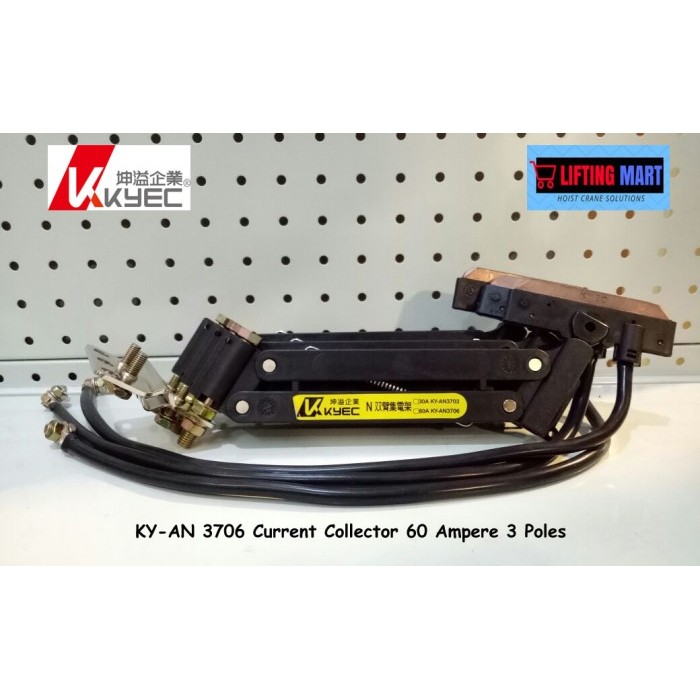 Jual KY-AN 3706 KYEC Current Collector 60 Ampere 3 Pole for Hoist Crane ...