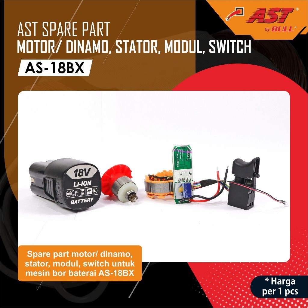 Jual AST spare part AS-18BX motor / dinamo / stator / modul / switch ...