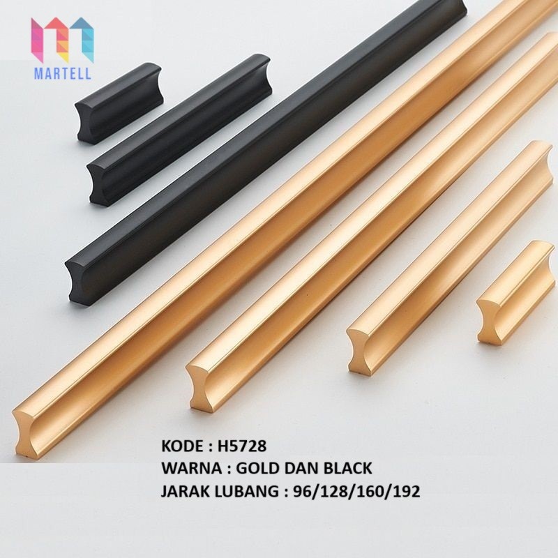 Jual Handle Lemari Handle Emas Hitam Gold Black Tarikan Laci Minimalis ...