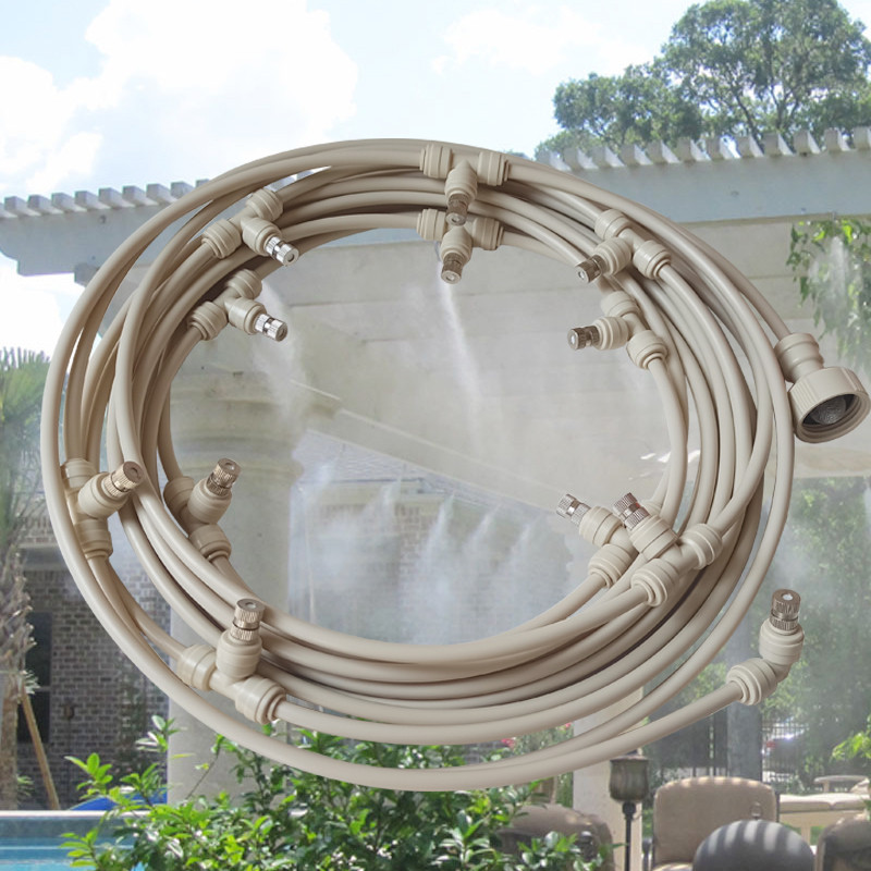 Jual Garden Water Pipe Misting Cooling Fog Hose Tube System Kit For ...