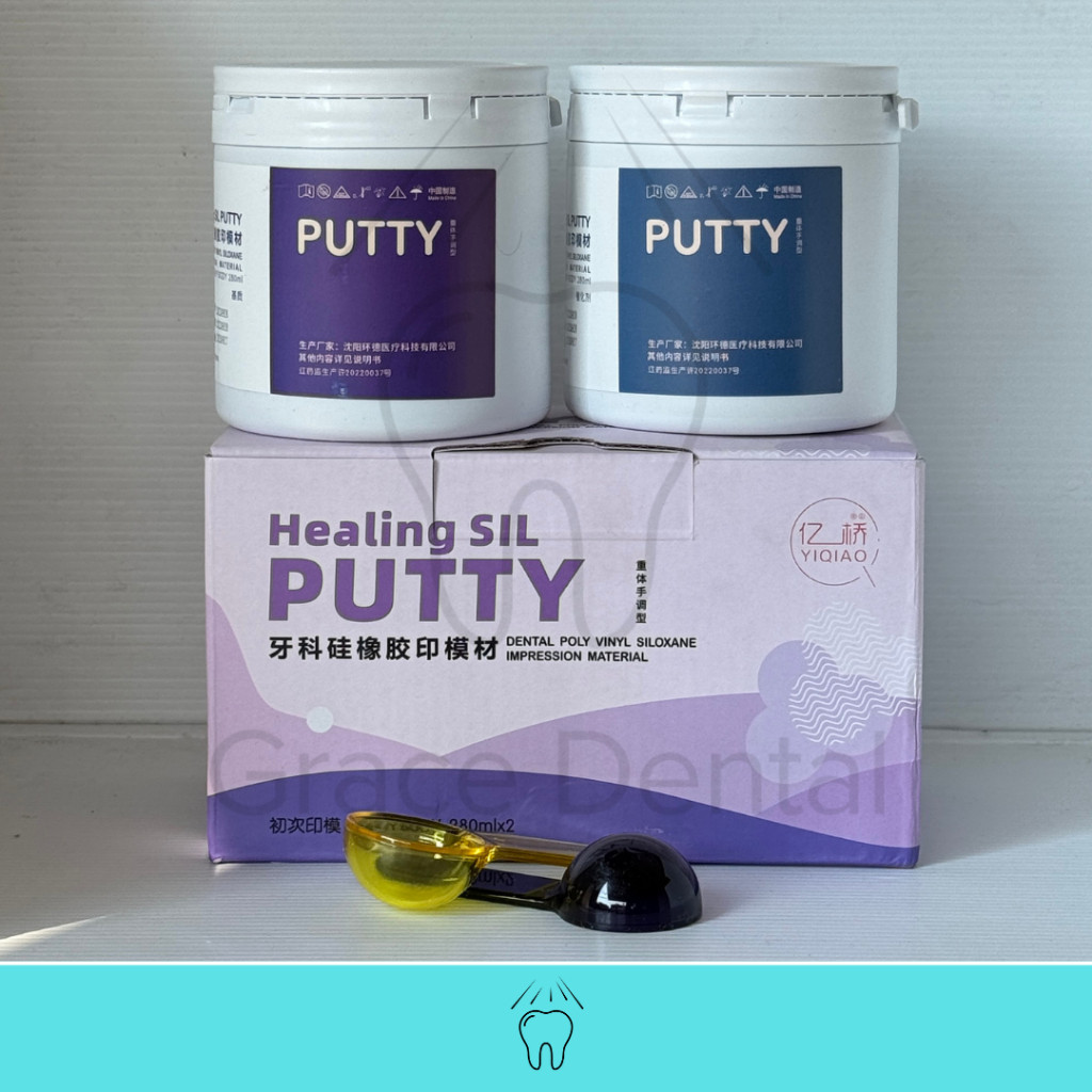Jual Dental Putty Double Impression Healing SIL Base Catalyst Heavy ...
