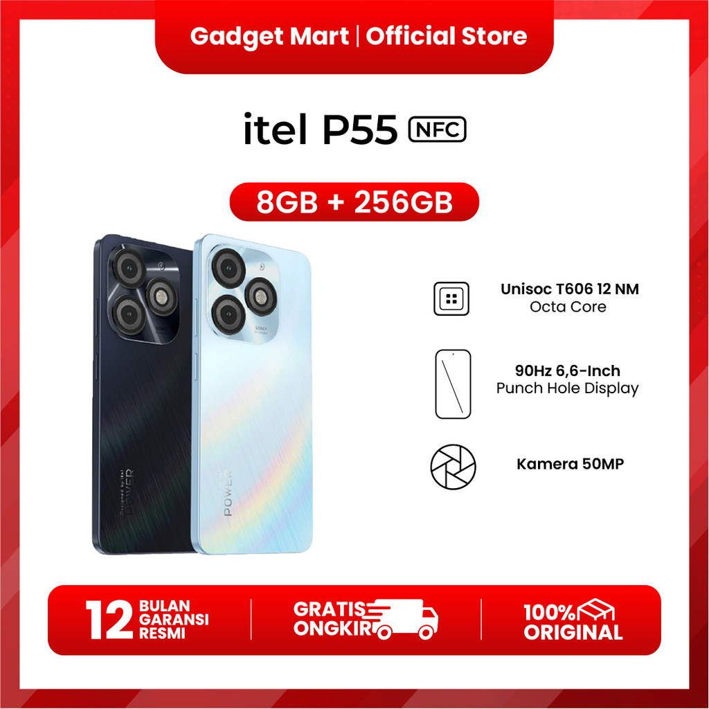 Jual Itel P55 4G NFC 8/256GB - Garansi Resmi | Shopee Indonesia