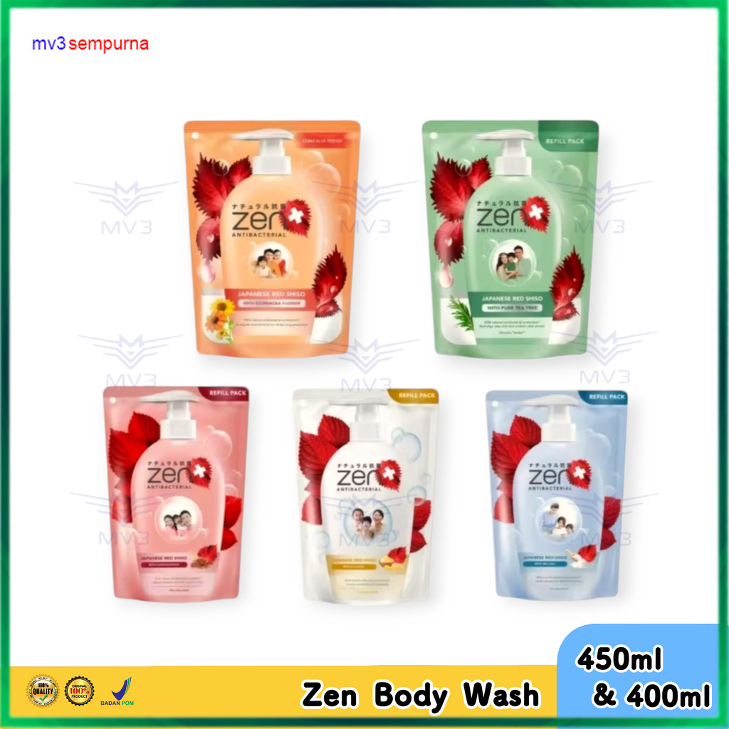 Jual ZEN Body Wash 450mL | Sabun Mandi Cair Refill | Shopee Indonesia