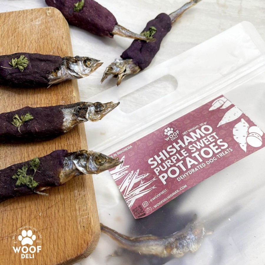 Jual Woof Deli Treats Shishamo Purple Sweet Potato | Shopee Indonesia