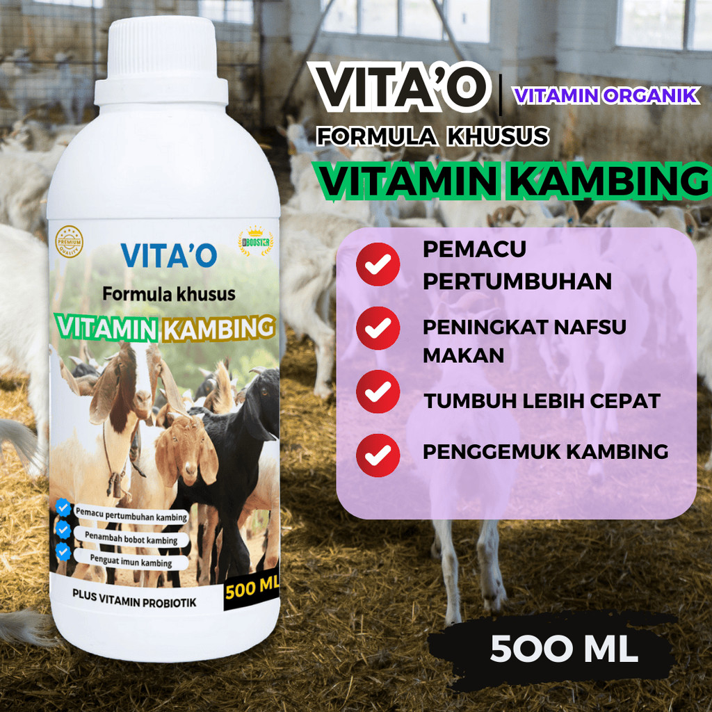 Jual Vitamin kambing 500 ml booster penggemuk kambing dan vitamin ...