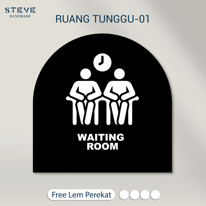 Jual Sign Board Waiting Room | Papan Tanda Ruang Tunggu Label Akrilik ...