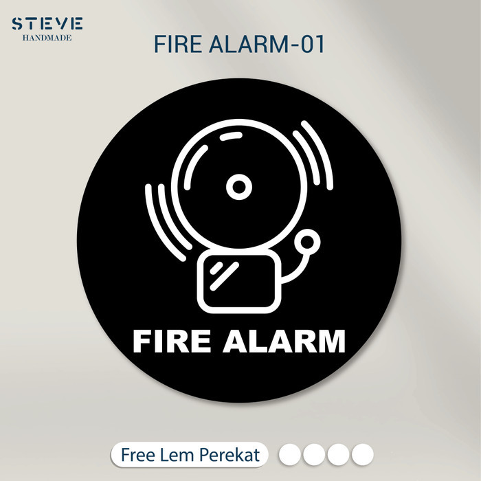 Jual Sign Board Fire Alaram | Papan Tanda Alaram Api Label Akrilik Sign ...