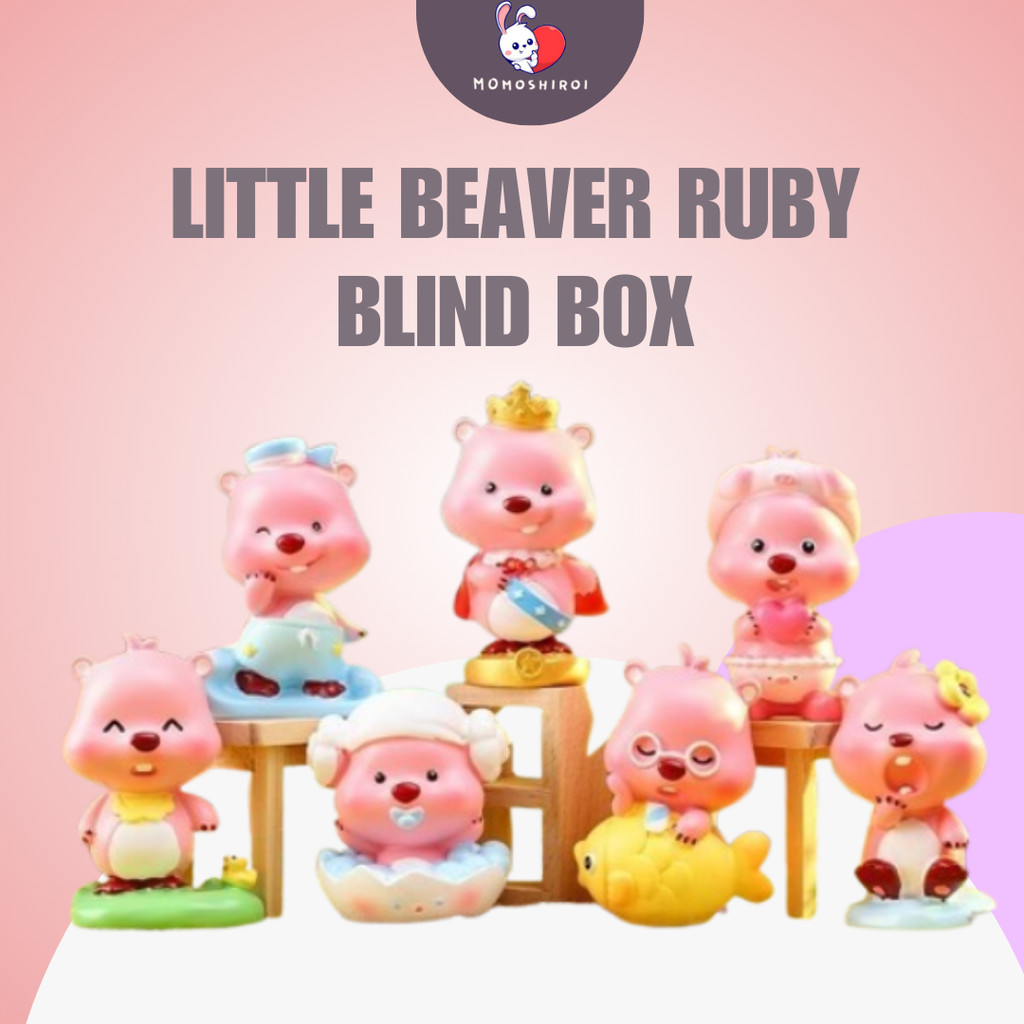 Jual M155 little beaver Loopy ruby blind box Figures blind box resin Figure Pajangan Dekorasi ...