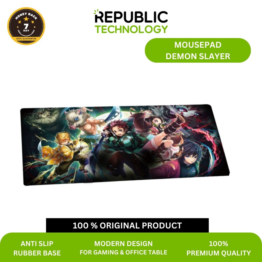 Jual Republic Technology Mousepad Gaming Demon Slayer Edition | Shopee ...