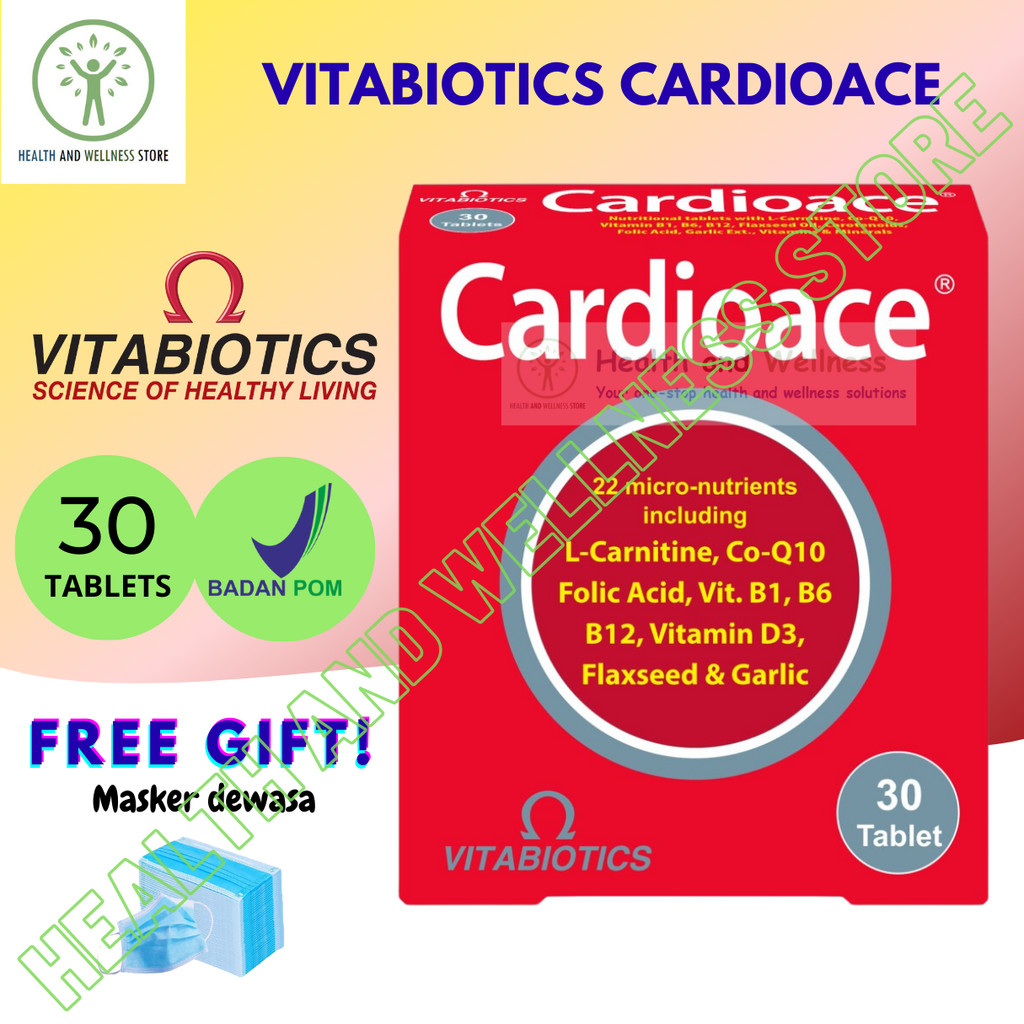 Jual Vitabiotics Cardioace 30 Tablets | Shopee Indonesia