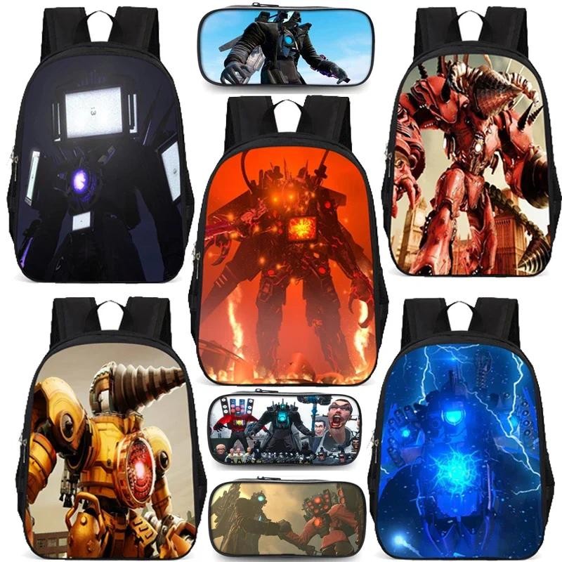 Jual Skibidi Toilet Backpack Cartoon Sool Backpack for Boys Titans ...