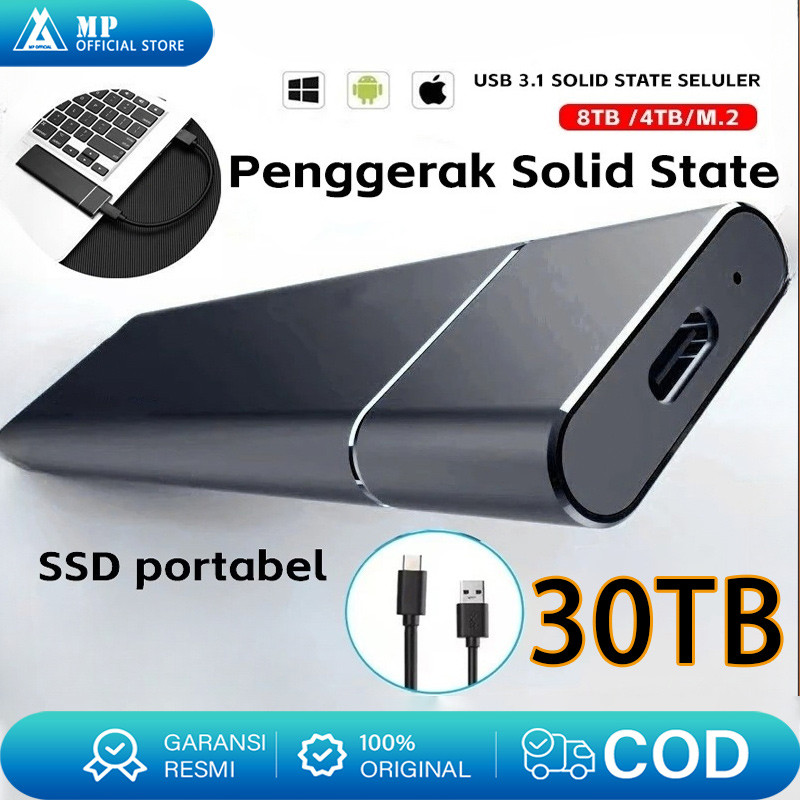 Jual SSD Laptop Portable SSD External SSD Eksternal 2TB SSD Eksternal ...