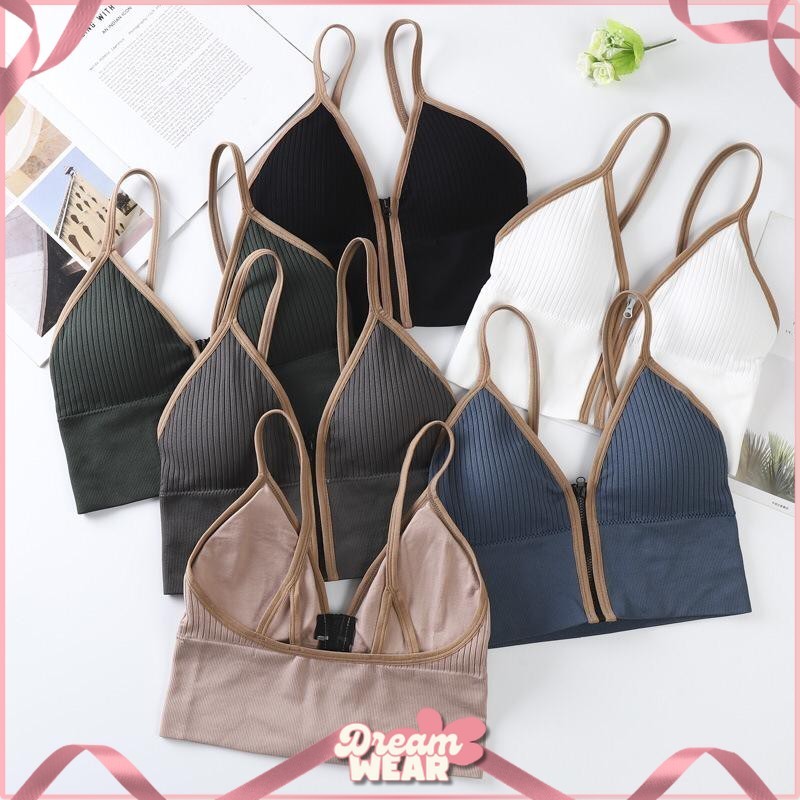Jual Tank Top Bra Push Up Resleting Pakain Dalam Wanita Seksi Bralette ...