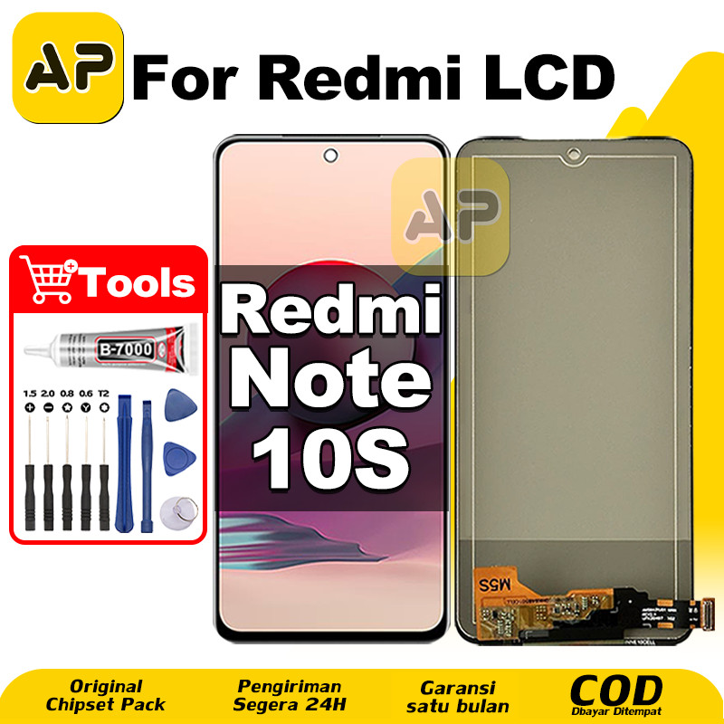 Jual LCD Redmi Note 10S hp Layar Sentuh Fullset Glass Touchscreen ...