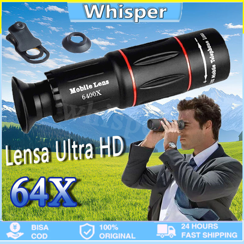 Jual Lensa Ponsel Telefoto APEXEL 64x / Lensa Kamera Ponsel Zoom Dengan ...