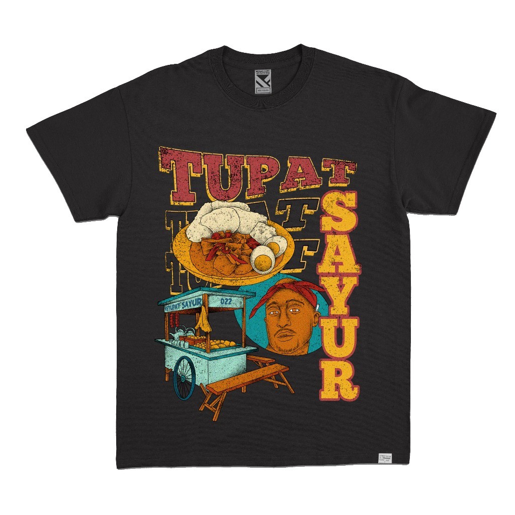 Jual [COD] ZeroTwentyTwo Kaos Tupat Sayur Hitam | T-Shirt 2pac Tupac ...