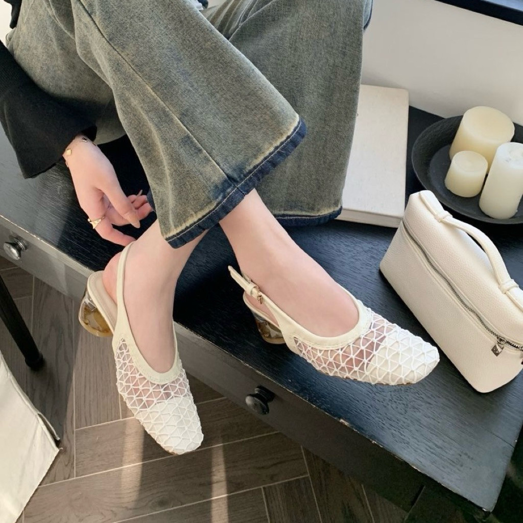 Jual [COZY] Mia Sandal Heels Wanita Model Kepala Persegi Terbaru Hak ...