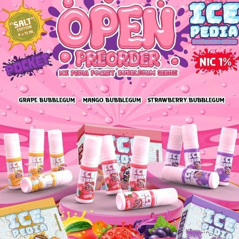 Jual SALT - Ice Pedia POCKET MANGO BUBBLEGUM 15ML 1% by Majapahit ...